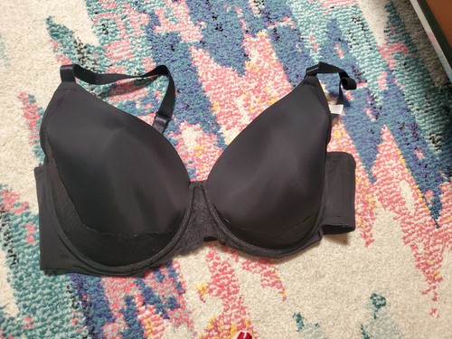 Ambrielle Full Figure Underwire Bra Size 38DDD black lace | eBay