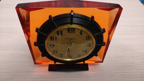 Original USSR CHERNOBYL Ukraine Table clock "Molnija"(Flashlight) HBO's ...