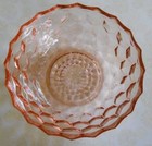 PINK FOSTORIA AMERICAN DEPRESSION GLASS CUBE PATTERN BOWL 6 1/2 ...