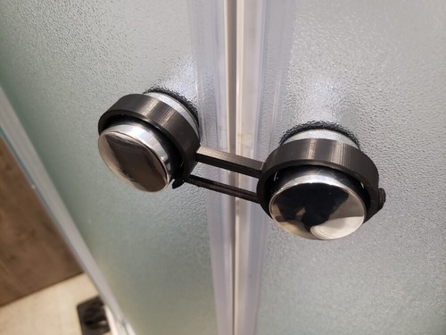 RV shower door travel latch, RV shower door travel strap, RV shower ...