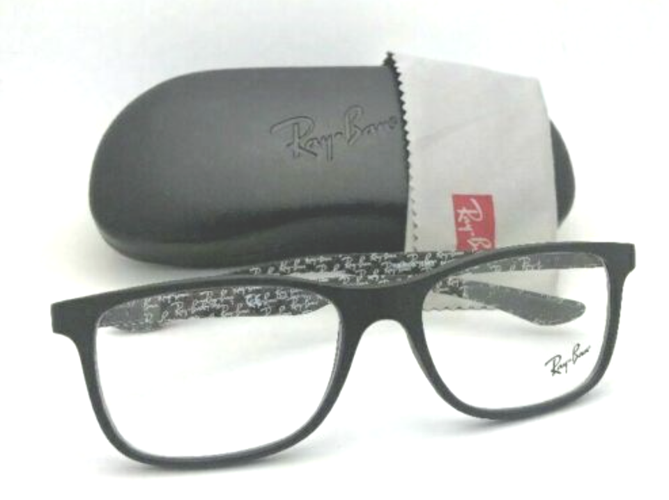 New Ray-Ban Reading Glasses RB 8903 5263 55-18 Black Carbon-fiber ...