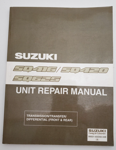 Suzuki SQ416/SQ420/SQ625 Unit Repair Manual 1998 Book Suzuki Motor ...