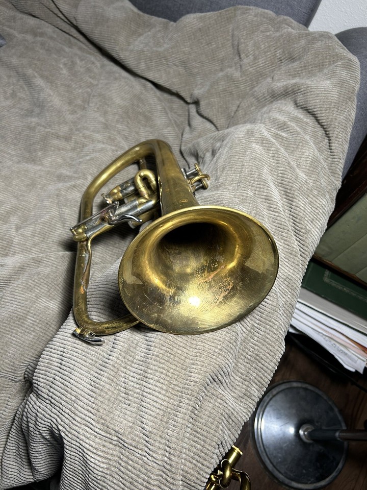 used Couesnon flugelhorn laquered brass , vintage 1970 | eBay