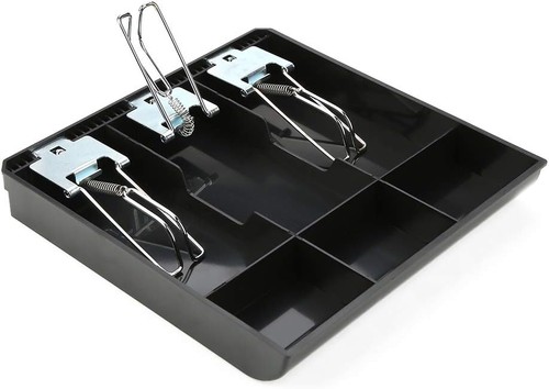 3-Slot Cash Drawer Insert Tray for Coins & Notes – Locking ABS Cashier ...