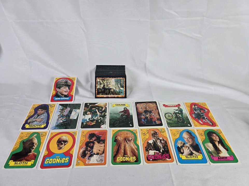 1985 Topps Goonies Movie Complete 86 Trading Card & 15 Sticker Set ...