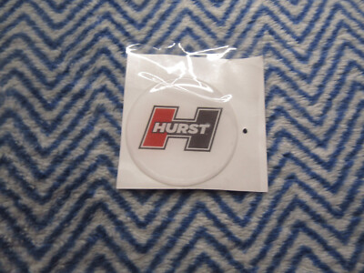 HURST EQUIPPED STEERlNG WHEEL CENTER HORN RIM CAP DECAL STICKER 1 3/4 ...