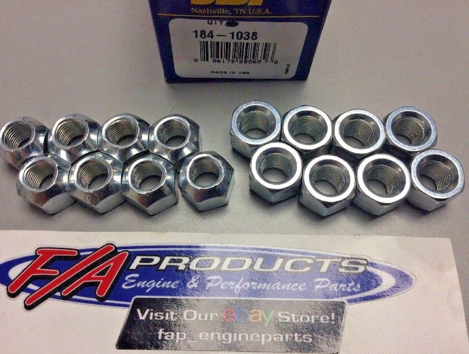 3/8" Rocker Arm Locking Adjuster Nuts SBI 184-1038 Set Of 16 Fits SBC ...