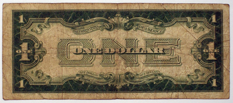 1928 B $1 SILVER CERTIFICATE PAPER MONEY BANKNOTE FUNNY BACK BILL | eBay