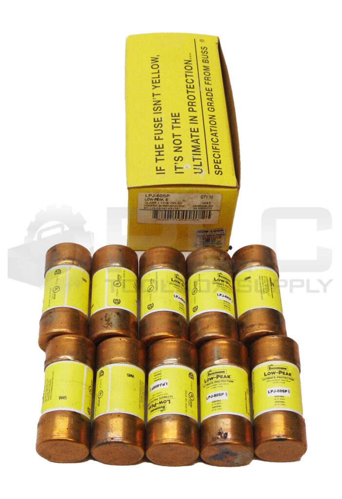 NEW BOX OF 10 BUSSMAN LPJ-60SP LOW PEAK FUSE 60A 600VAC 300VDC | eBay