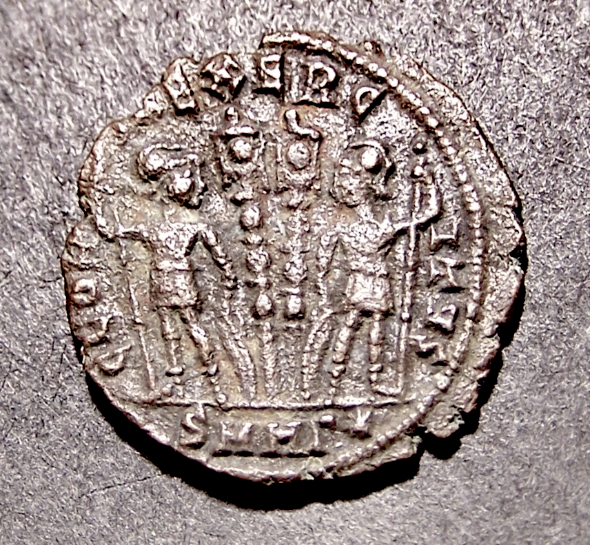 CONSTANTINE II, Caesar w/ Soldiers-Shields/Spears, RARE Roman Legions ...