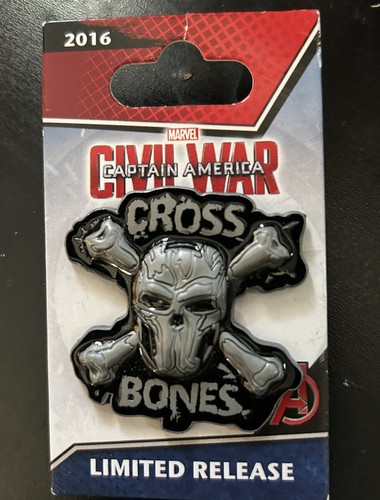 Marvel Captain America Civil War Cross Bones Pin Disney Parks Limited ...