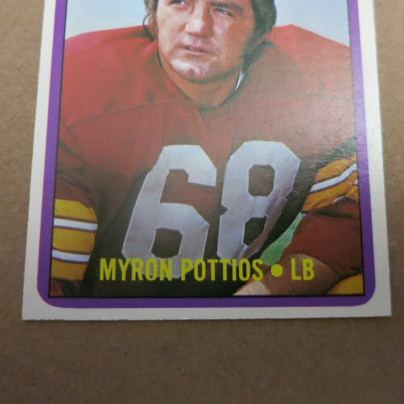 Myron Pottios 1972 Topps #243 Washington Redskins NM Rams Steelers ...