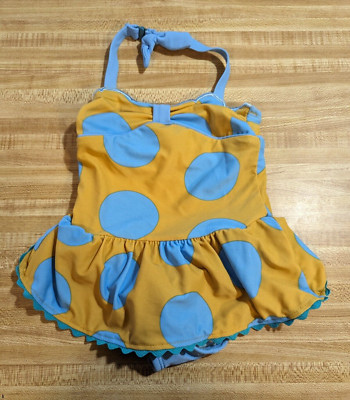 Matilda Jane Baby Girl Size 2 100% Polyester Lined Yellow Polka Dot ...
