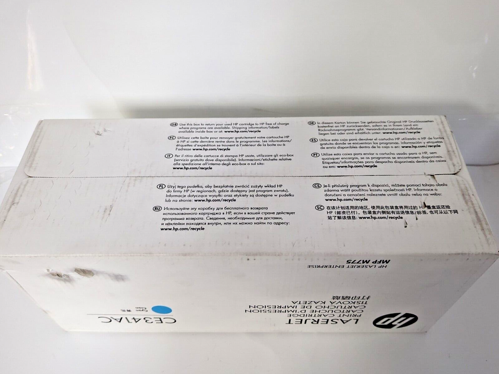 HP LASERJET PRINT CARTRIDGE CE341AC CYAN MFP M775 | eBay