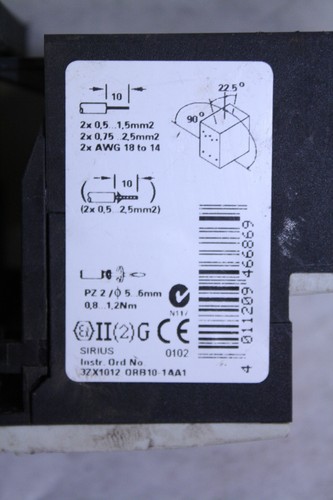 SIEMENS 3RT1017-1AK61 & RRB1015-2SB0 CONTACTOR | eBay