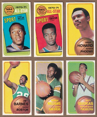 1970 Topps Basketball (111-175) * You Pick * Conditions Listed | eBay