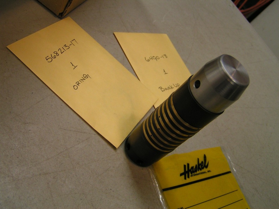 HASKEL PARTS, 3- NEW PISTON, SEALS, NEW OLD STOCK, HI PRESSURE, ORIG ...