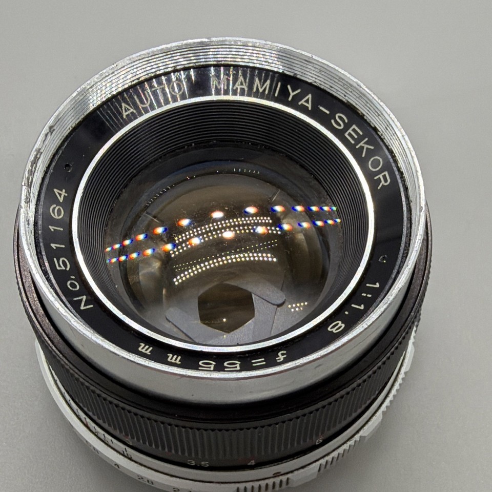 Mamiya-Sekor Auto 1:1.8 f1.8 55mm M42 Screw Fit Prime Camera Lens | eBay UK