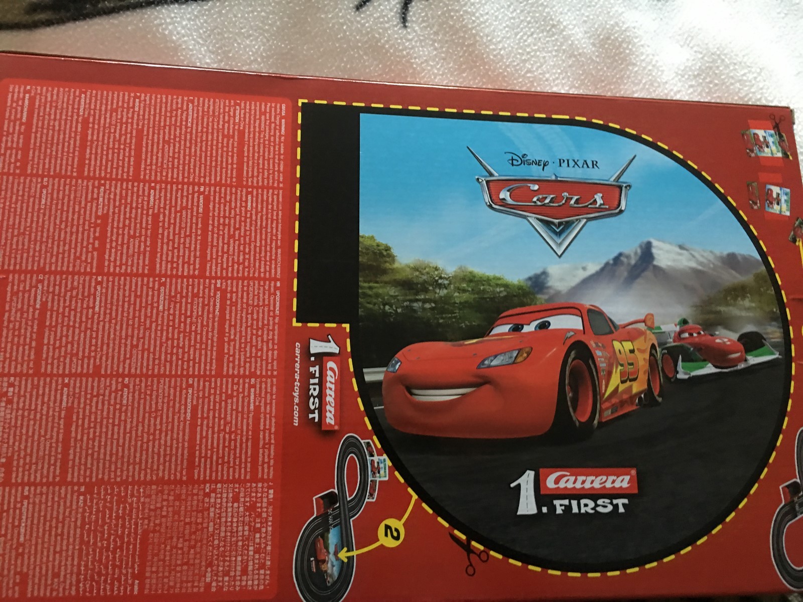 Disney pixar Cars slot cars racing track set with two cars | eBay UK