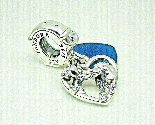 Authentic Lady and The Tramp Heart Shape Dangle PANDORA Charm ...