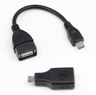 Micro USB Host Male to USB Female OTG Cable and Adapter Android Tablet ...