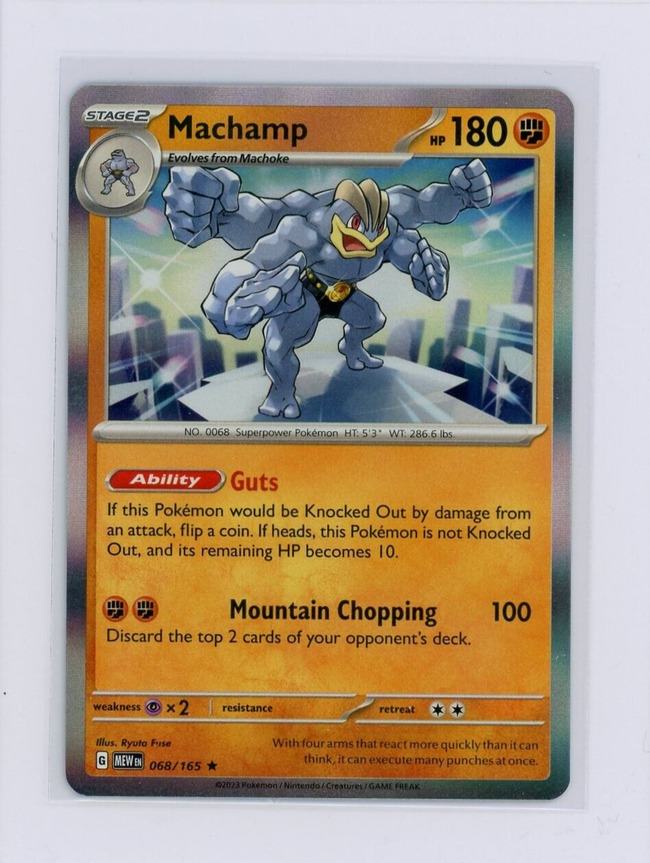 Pokemon TCG Machamp 068/165 Scarlet & Violet 151 Holo Rare | eBay