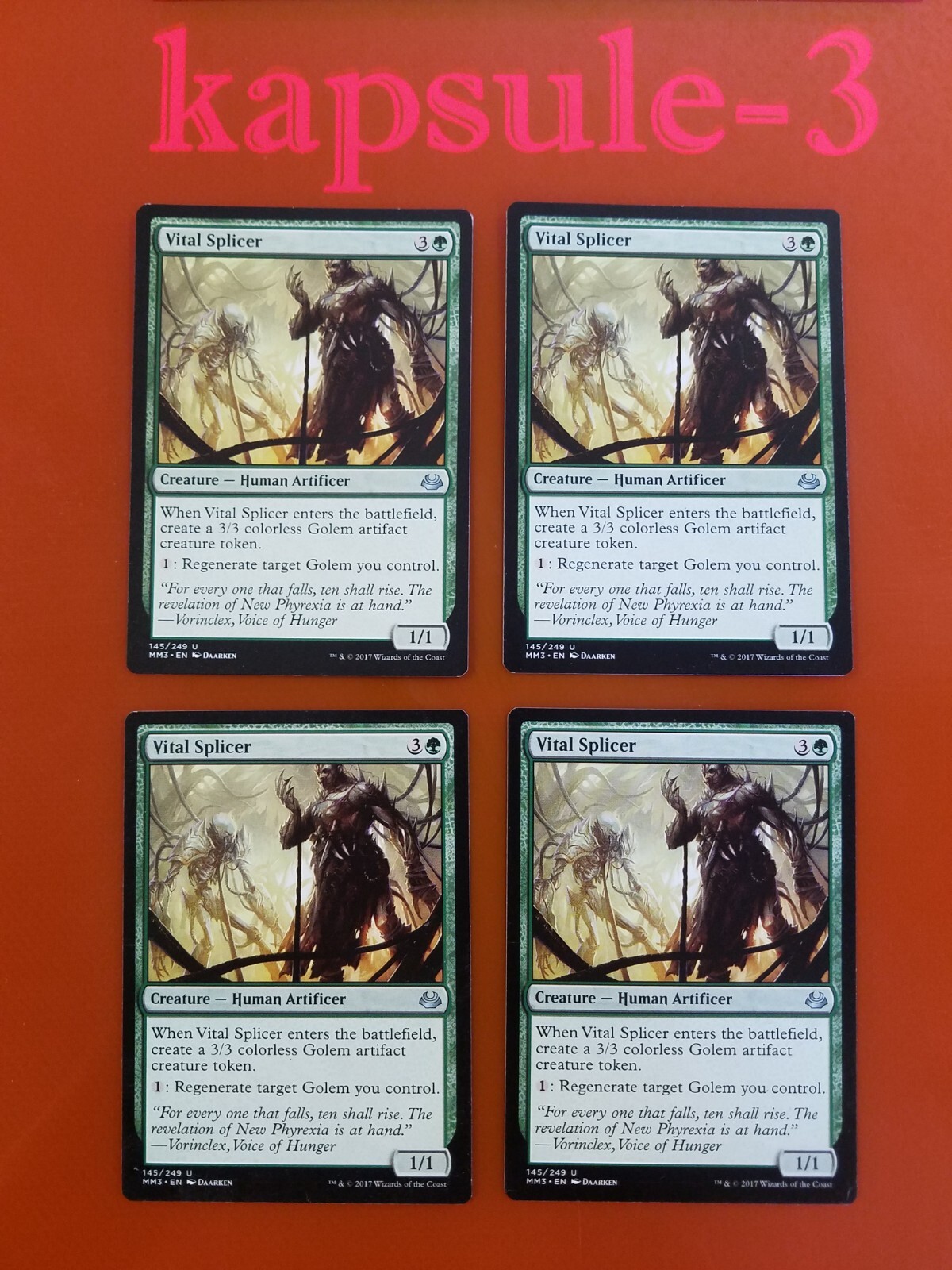 4x Vital Splicer | Modern Masters 2017 | MTG Magic Cards | eBay