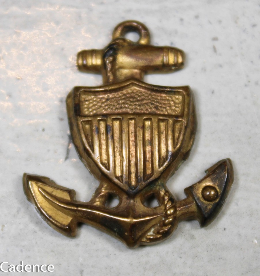 US WW2 USN Navy Naval Aviator Cut Down Sterling & Gold H & H Wings Wing ...