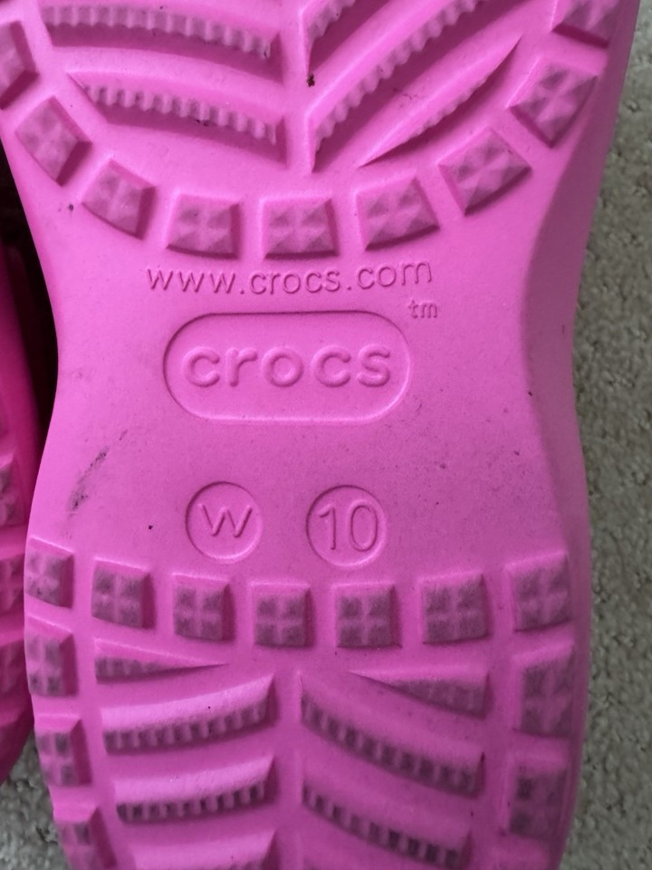 CROCS Women’s Electric Hot Pink Baya Platform Clogs Shoes Sandals-Size ...