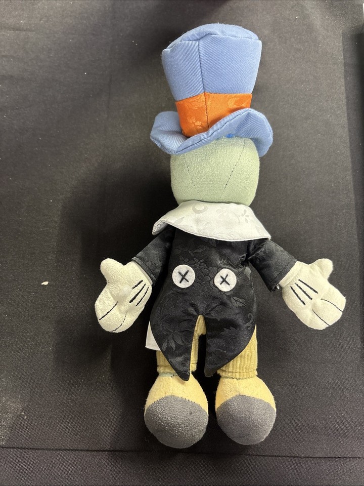 Disney Jiminy Cricket Pinocchio Plush Stuffed Toy EUC 10" Adorable ...