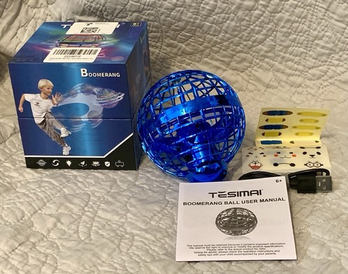 New Tesimai Flying Orb Ball Toy Boomerang Hover Ball Magic Spinner Blue ...