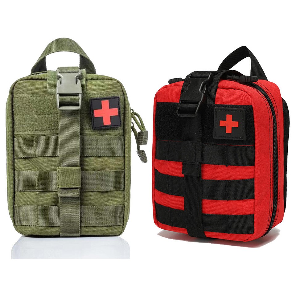 2 PCS Tactical First Aid Kit Medical Molle Rip Away EMT IFAK Survival ...