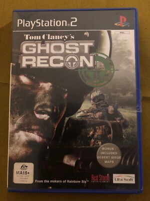 Tom Clancy's Ghost Recon - PS2 PlayStation 2 Shooter Ubisoft PAL Game ...