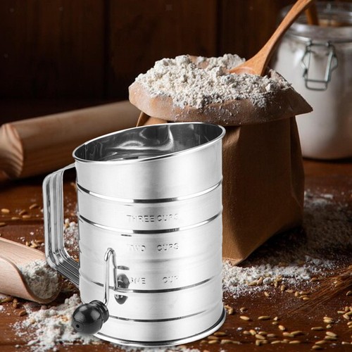 Flour Sifter Pastry Tool Metal Baking Sugar Sifter for Pastries Coffee ...