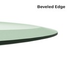 Round Glass Table Top 48" Beveled Polished Edge 1/4" Thick Tempered ...