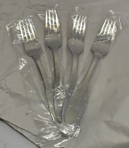 4pc Georg Jensen Denmark Silver Mitra Stainless Steel Plain 6-7/8 ...