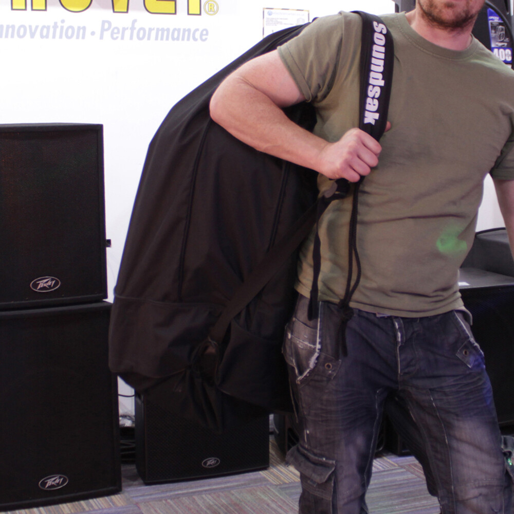 Pair Universal Speaker Bags DJ PA Covers Soft Carry Gig Bag Fits FBT ...