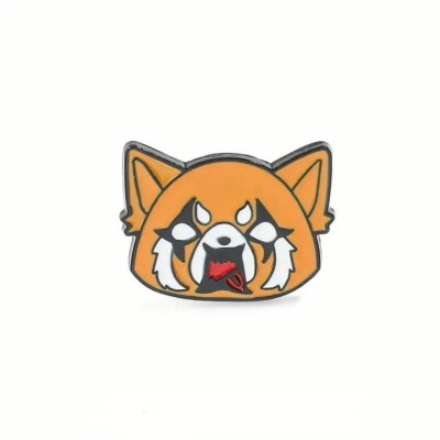 Aggretsuko Enamel Pin - Kawaii Angry Red Panda - Anime Retsuko Sanrio ...