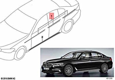 Genuine BMW G30 G31 518d 520d ed Foil With Accent Line Left / Right ...