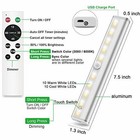 Wireless Under Cabinet Lighting Remote Control Rechargeable LED Closet ...