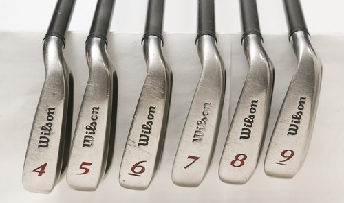 Wilson Golf Deep Red Fat Shaft FS Iron Set 4 - 9 Irons RH Regular Flex ...