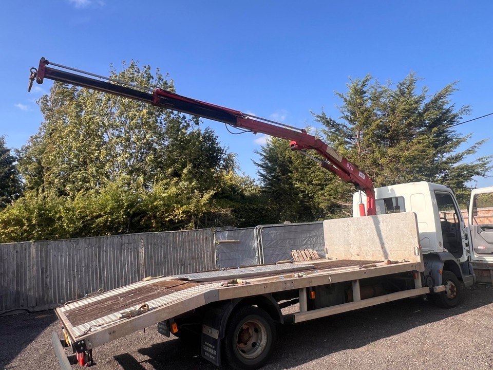 2002 DAF LF 45 180 HIAB CRANE BEAVERTAIL RECOVERY TRANSPORTER | eBay UK