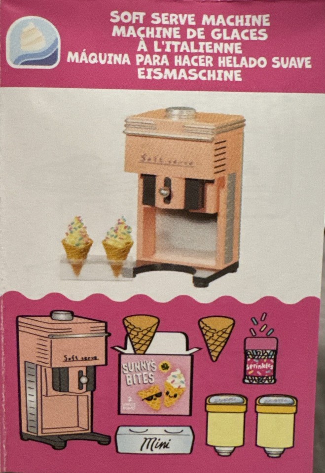 🍦 New! Miniverse Appliances Series 2~ Mini Pink SOFT SERVE ICE CREAM ...