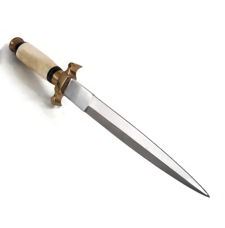 Assassins 12 1/2" Renaissance Full Tang Dagger w/Bone Handle and ...