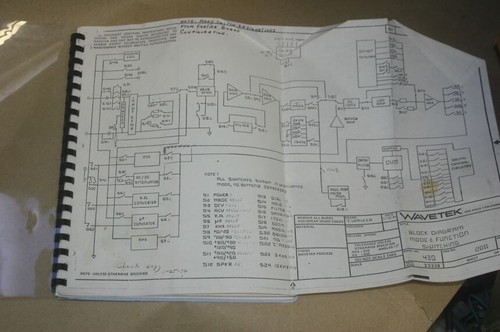 Wavetek 430 Schematics Specifications & Test proceedure Manual | eBay