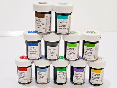 Lot of 3 Wilton Concentrated Gel Icing Color Variety Colors 1 oz Jar | eBay