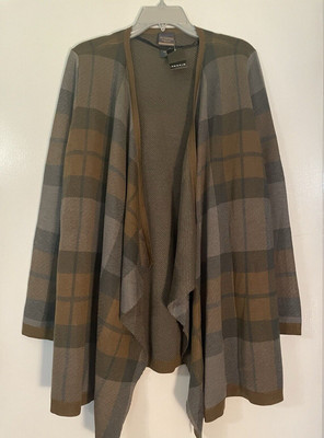 NEW NWT Torrid Outlander Sweater Green Plaid Open Front Soft Warm and ...