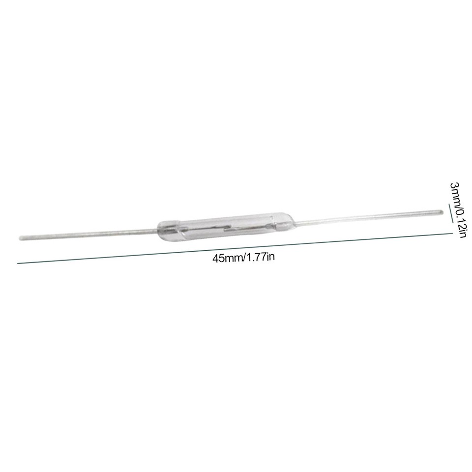 10 Pcs Magnetic Switch 2*14mm DIY Magnetic Reed Switchs Convenient for ...