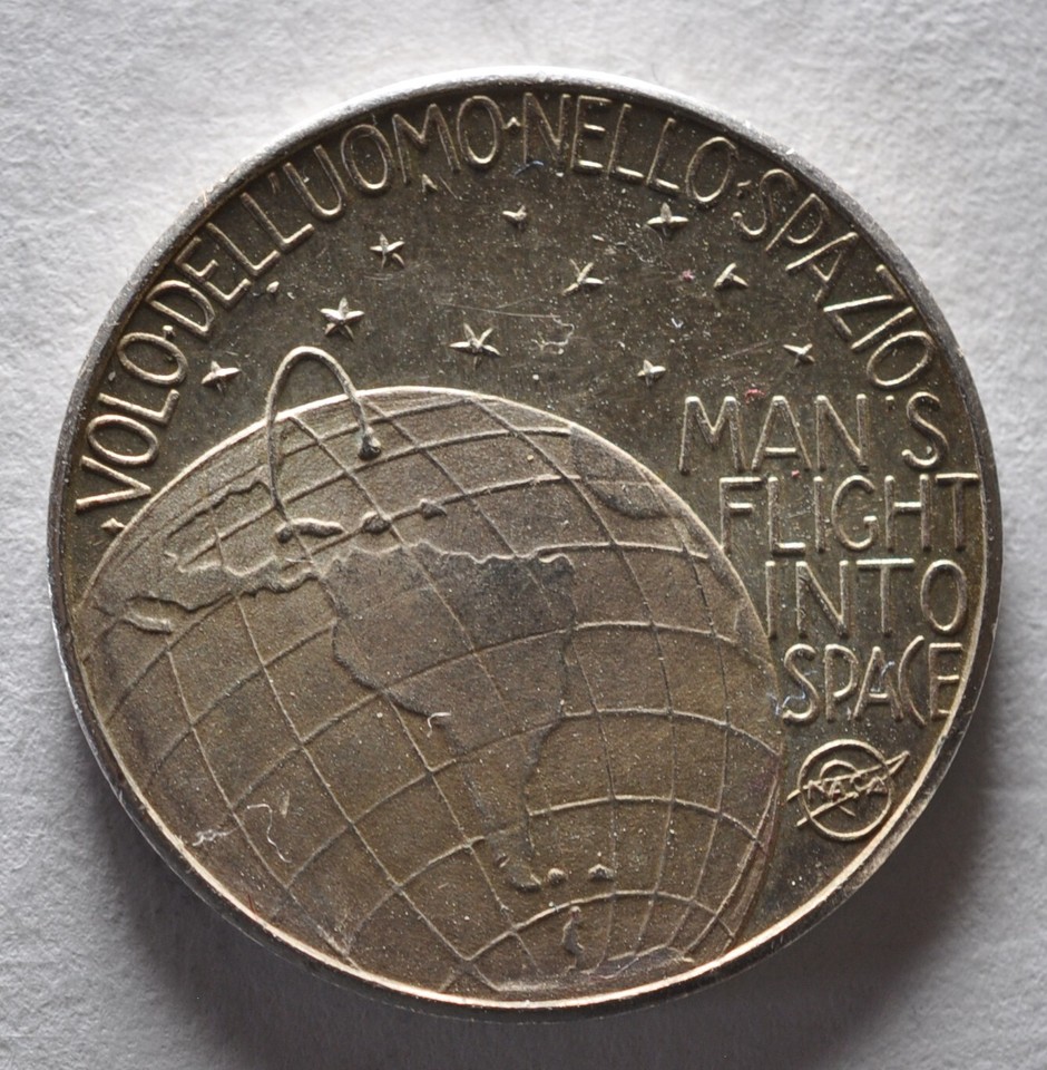 Medal Alan Shepard Silver .925 Unoaerre | eBay