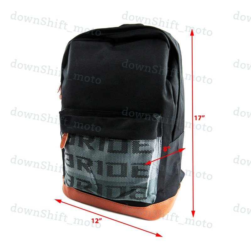 JDM BRIDE RACING BACKPACK WITH GREEN RACING HARNESS ADJUSTABLE SHOULDER ...